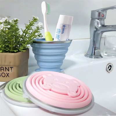 Folding Cup Foldable Collapsible Telescopic Silicone Water B