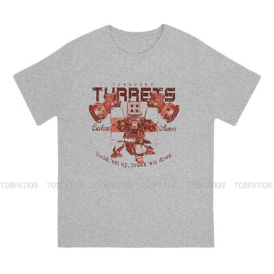 极速Overwatch Game Turret T Shirt Vintage Graphic Teenager S