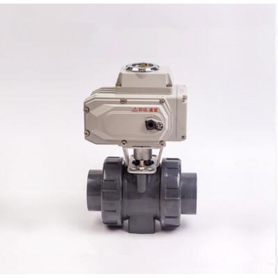 电动UPVC球阀电动球阀电动塑料球阀电动阀门PVC电动阀