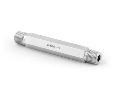 SS-PLN-NS4-3飞托克FITOK加长六方阳螺纹接头1/4NPT总长3