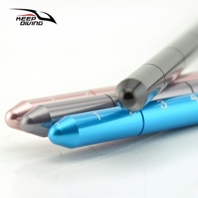 keep diving潜水叮叮棒 彩色 敲瓶器 水下探棒铝合金带刻度含手绳