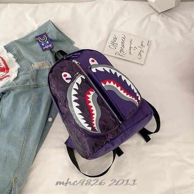 2023 New Shark Printing Backpack Sreet rend Backpack Waterpr