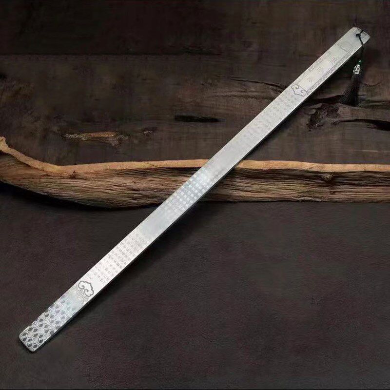 龙泉不锈c钢直尺加厚戒尺多功能钢尺淬火精钢尺车载防身棍尺测量
