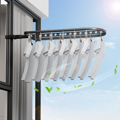 阳台挂钩架折叠晾衣架窗外晾晒神B器窗户袜子挂架短期旅行晾衣神