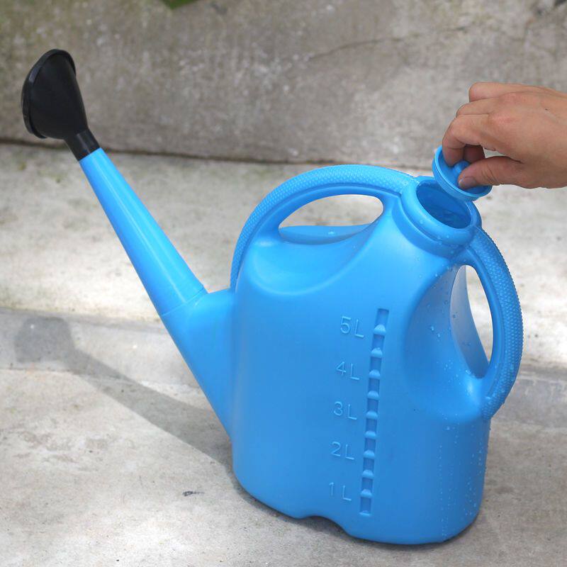 大容量洒水壶加厚浇花壶浇菜园艺喷水壶塑料长嘴浇U水壶家用淋花