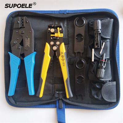 MC4光伏连接器压线钳太阳能工具包Solar Crimping Tool Kits Bag