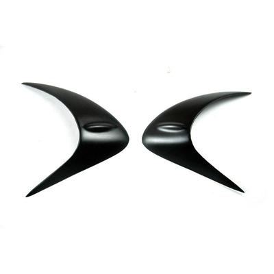 适用于丰田GT86斯巴鲁BRZ黑色树脂改装前灯眉眼眉大灯装饰贴件