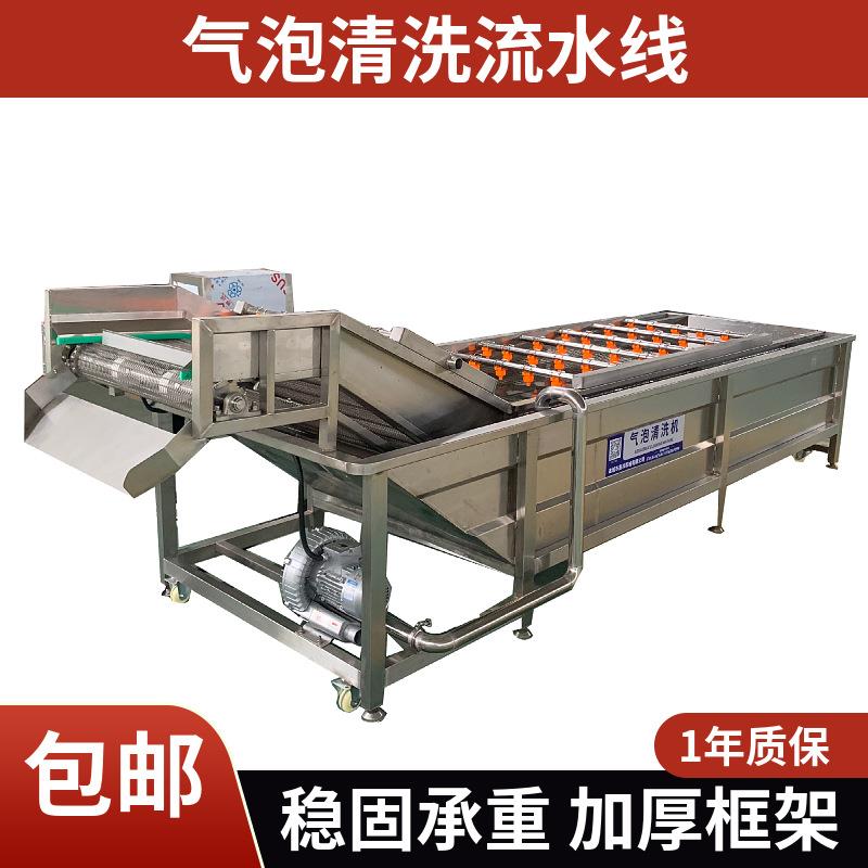 番茄酱前期处理设备豆芽果蔬蔬菜清洗机海鲜速冻清洗加工流水线