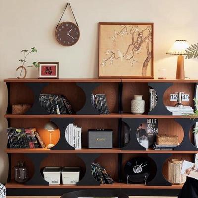 哈利书柜法式书架收柜纳落ECR地合组简易储物异柜形展示美式复古