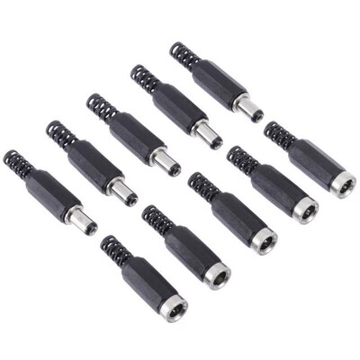 现货速发5 set 5521 2.1mm x 5.5mm Feme Me   Plug Adapter