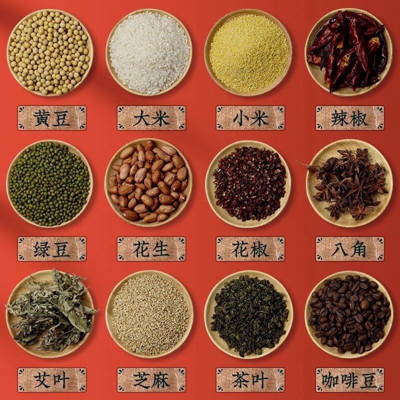 小石磨家用小型复古豆浆豆腐幼儿园手动推磨盘Q机老式麻青石墨磨