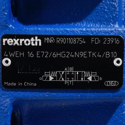 R901108754  4WEH16E72/6HG24N9ETK4/B10 # Rexroth//力士乐