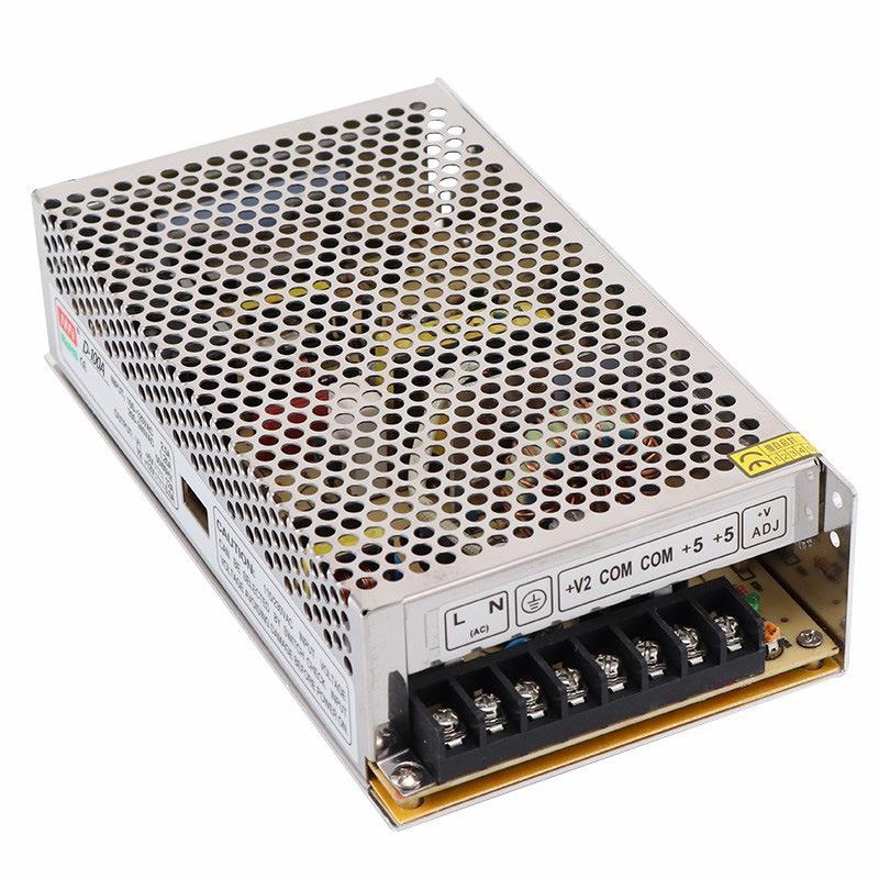 厂家直销D系列100W双组输出直流12V变压器开关电源24V高效