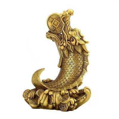 纯铜龙头鱼摆件工金鱼化龙钱占鳌头金龙鱼家10051020居独玄关艺品