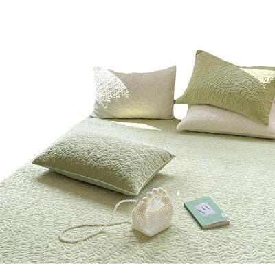 床盖面牛奶绒可一一面纯棉两面米用四季款榻88688榻夹棉炕床单纯