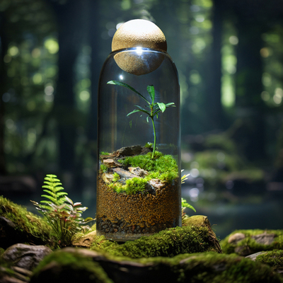 丘辰青苔藓微景观生态瓶办公室内桌面植物盆栽NDIY造景观摆件绿植