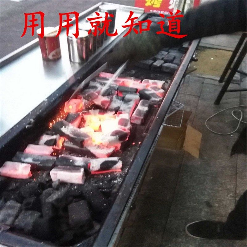 木炭烧烤碳无烟炭家用户外易燃炭烧烤炭果木耐N烧高温10斤商用竹