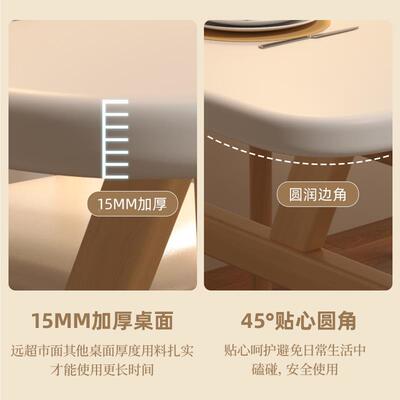 法式用古餐桌QMR小复户型家奶油风长方用形吃饭桌子餐饮商出租房