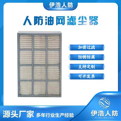 人防油网过滤器LWP-X通风备除尘尘器油设网滤D芯型X型人防油网滤