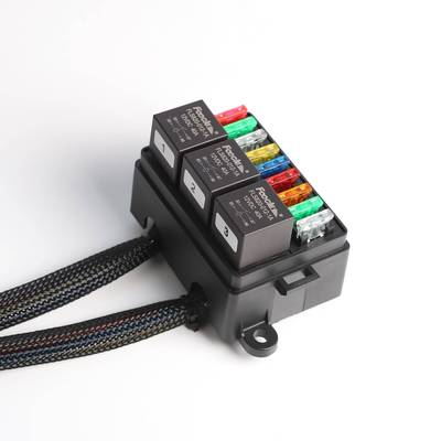 9路制3电个继器汽保险丝盒船舶无品牌/车用控线路车保护保险丝盒