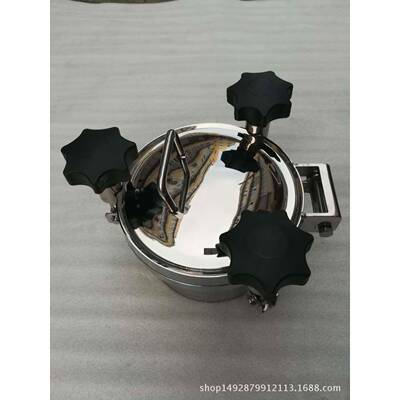 厂家人直口供卫生级不锈钢41850人孔孔盖圆形压力人手孔3KG压力投