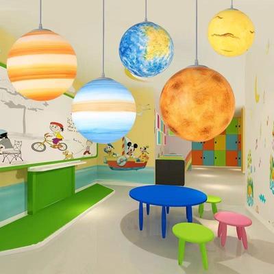 网红星球吊灯幼儿28025园园商场餐儿童乐厅星太空地球月球八大行