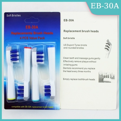 4 cabe?as de substitui??o da escova de dentes eltrica d