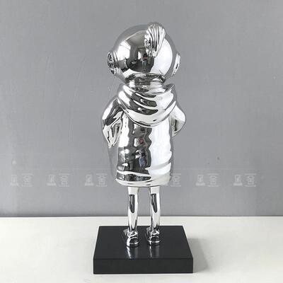 创意奢BND样板间售楼处客厅人电视柜玄关展厅物轻雕塑探险者家具
