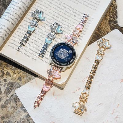 适用高驰corospace3表带PACE2镶钻皇冠蝴蝶APEX2金属2pro替换腕带