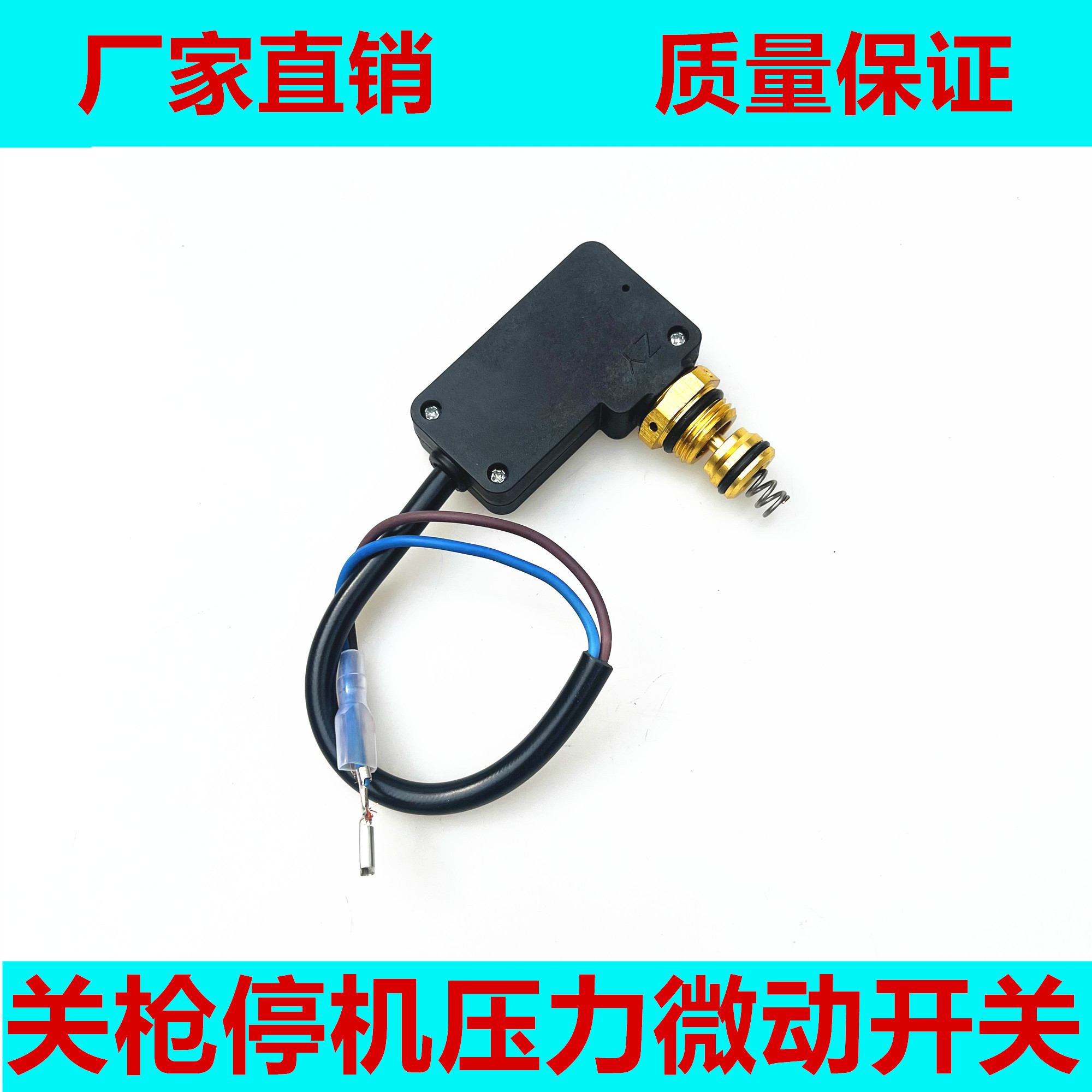 泵头配件关枪停机微动开关高压洗车机家用式水泵全自动清洗机