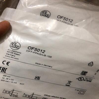 议~全新原装OF5012易福门IFM漫反射光电传感器OFT-FP