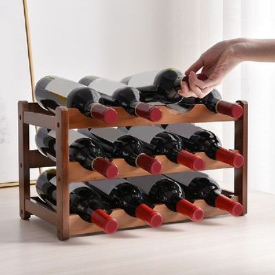 Wine Rack Free Standing Bottle Holder Cabinet Shelf 2