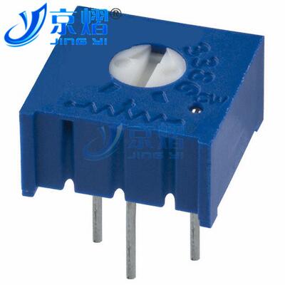 3386P电位器 蓝色可调电阻 单圈精密可调电阻100R - 101 2只