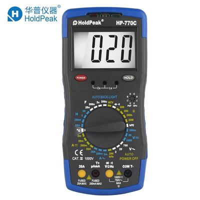 华普HP-770C新款自动背光掌上型电桥/电感、电容测量万用表