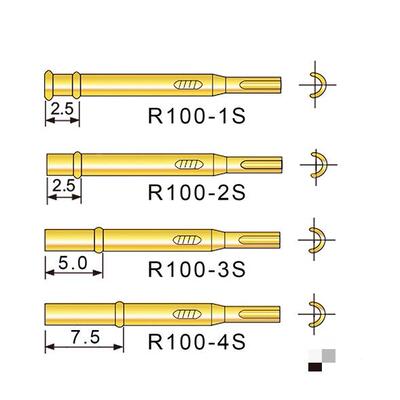 R100-4S正品华荣探针1.7针套 P100系列针套R100-4T测试针套顶针座