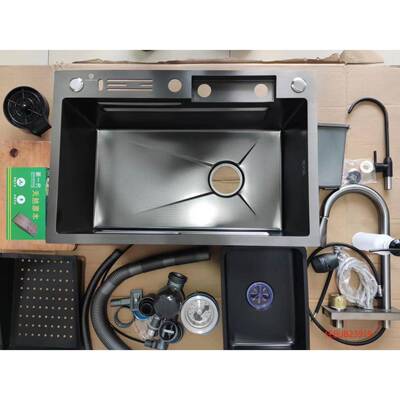 直销厨房水槽家用洗菜洗碗水槽套装7545