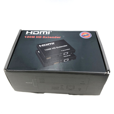 工厂HDMI 4K延长器120米单网线延长器带IR HDMI Extender120M高清