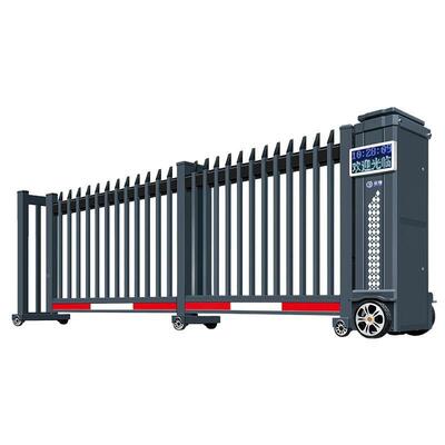 直线平金移段滑门铝合电折动叠伸缩门学电校企业工厂围墙动大门