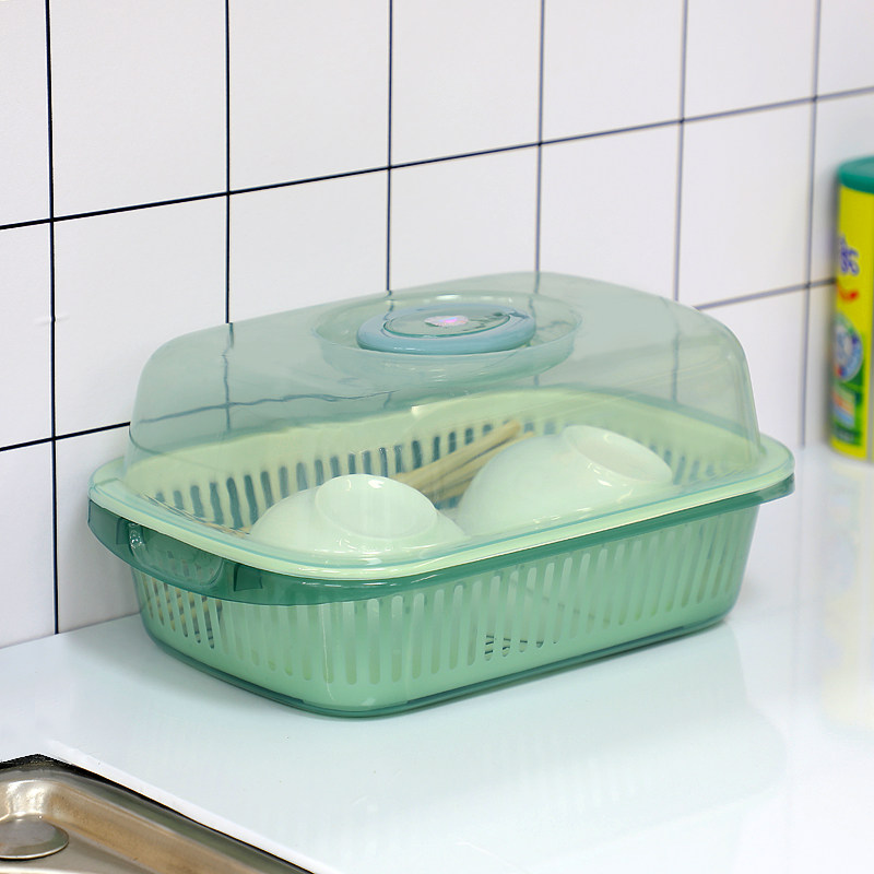 洗菜篮双层塑料双层沥水篮 水果篮子水果盘子水果盆 大号欧式有盖