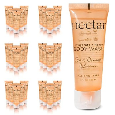 Nectar Bulk Body Wash  300 Count  1 oz  Sweet Orange Bloss