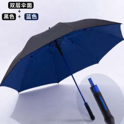 好货双层高尔夫伞雨伞超大码坚固加厚结实抗风暴男女长柄晴雨家用