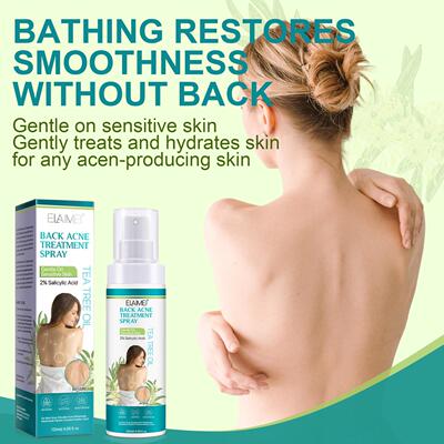 跨境Acne treatment spray身体背部痘痘去除喷雾120ml