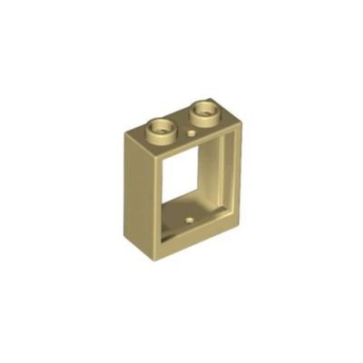 乐高/LEGO零件 4578107 60592 6387150 米色 1x2x2 窗框 79128