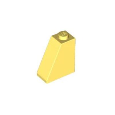 乐高/LEGO积木零配件 6441825 60481 亮浅黄色 1x2x2 斜坡砖