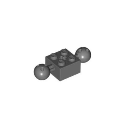 乐高/LEGO积木零配件 6065816 17114 57908 深灰色 2x2带球砖