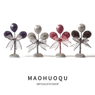 镶钻气球大集合 搭配套餐更好看 水晶水钻气球汽车摆件装饰品