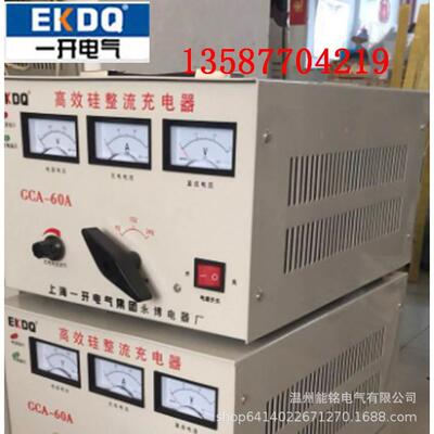 上海一开永博高效硅整流充电机6V12V 24V36V充电GCA-100A/50A/30A