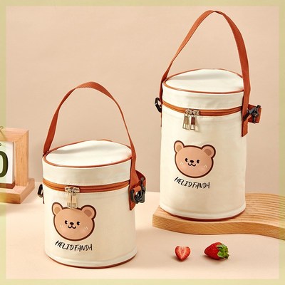 速发可爱杯颜值饭盒保温袋便携小学生烧包便当包袋子手提焖餐高保