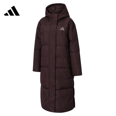 adidas阿迪达斯女子W PUFF L DOWN厚运动羽绒服-长JV6198