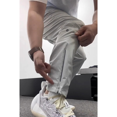 侧边裤脚拉链速干防晒冲锋裤子